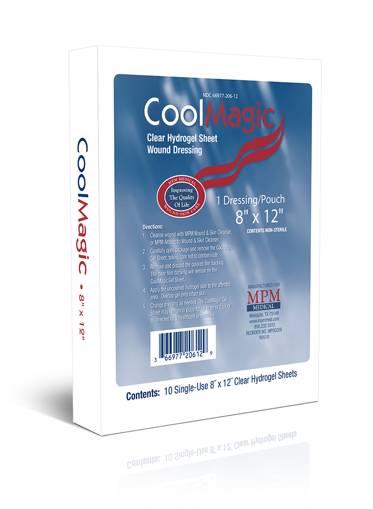 CoolMagic | Hydrogel Sheet Dressing | Wound Care | MPM Medical