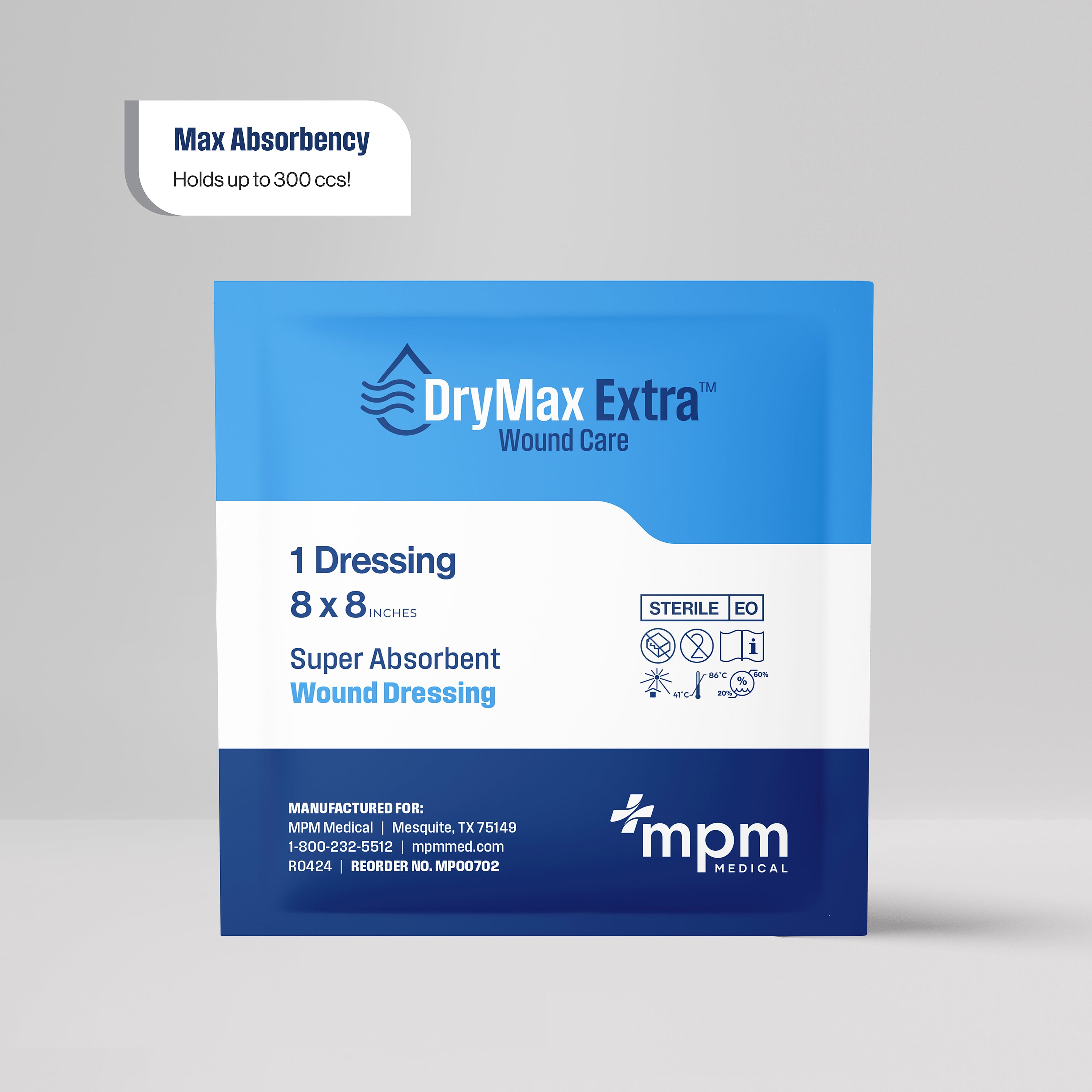 DryMax Extra | Super Absorbent Dressing | Wound Care| MPM Medical