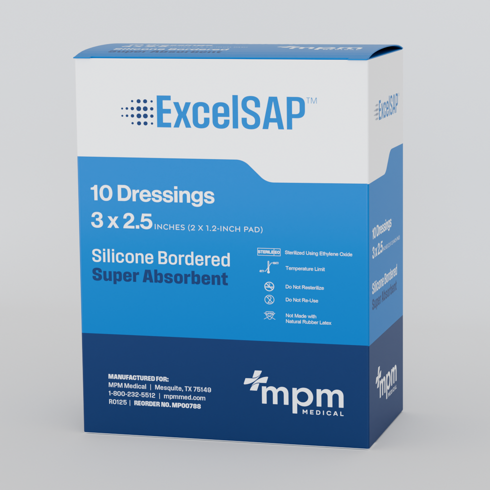 ExcelSAP Super Absorbent Dressing | occlusive wound dressing | MPM Medical