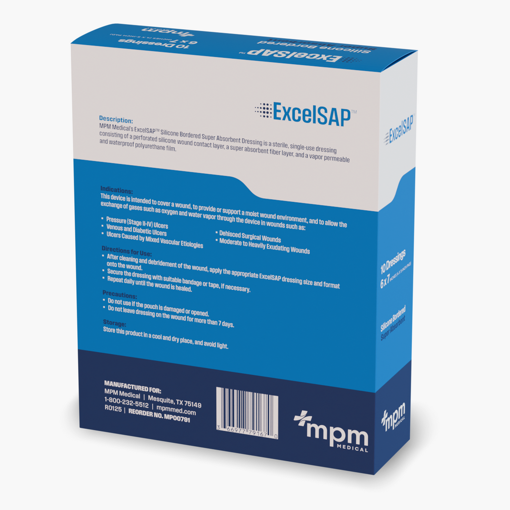 ExcelSAP Super Absorbent Dressing | occlusive wound dressing | MPM Medical