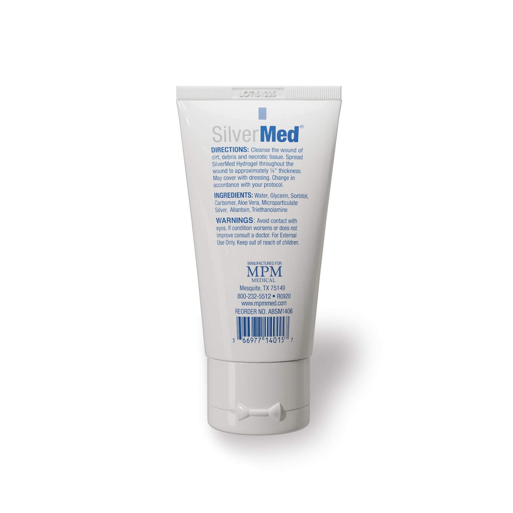 SilverMed Antimicrobial Silver Hydrogel Wound Dressing | MPM Medical