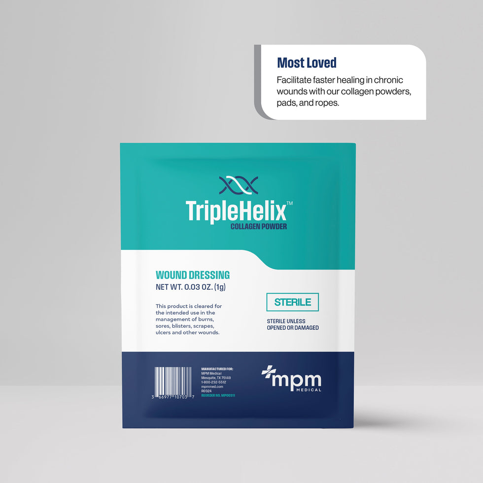 TripleHelix Wound Care Collagen | Collagen Powder | Collagen Pad – MPM Med